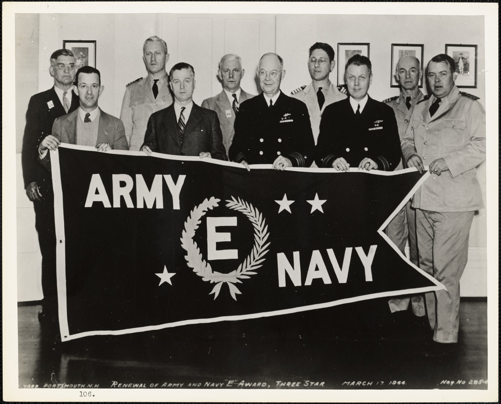Renewal of Army Navy "E" Award Three Star - Digital Commonwealth