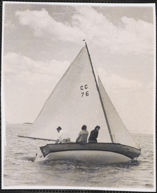 A Beetle Cat boat on Lewis Bay - Digital Commonwealth