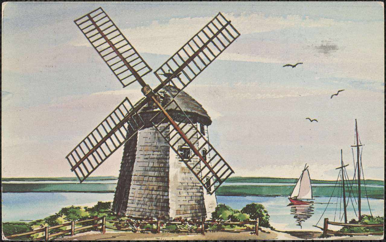 Old Bass River windmill in South Yarmouth, Mass. - Digital Commonwealth