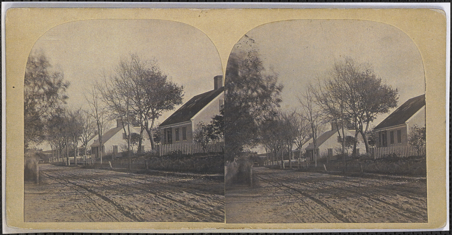 Captain Thomas Matthews House on right, 191 Old King's Highway ...