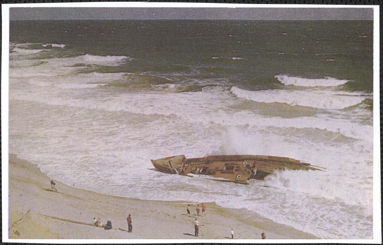 Nauset shipwreck, Nauset Beach, Cape Cod - Digital Commonwealth