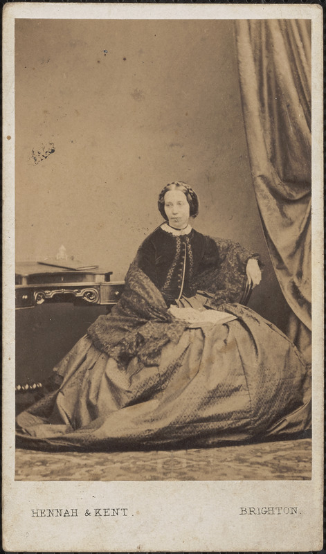 Portrait of a woman seated - Digital Commonwealth