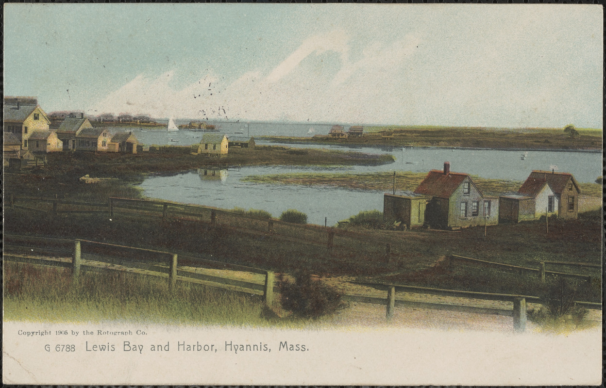 Lewis Bay and harbor, Hyannis, Mass. - Digital Commonwealth