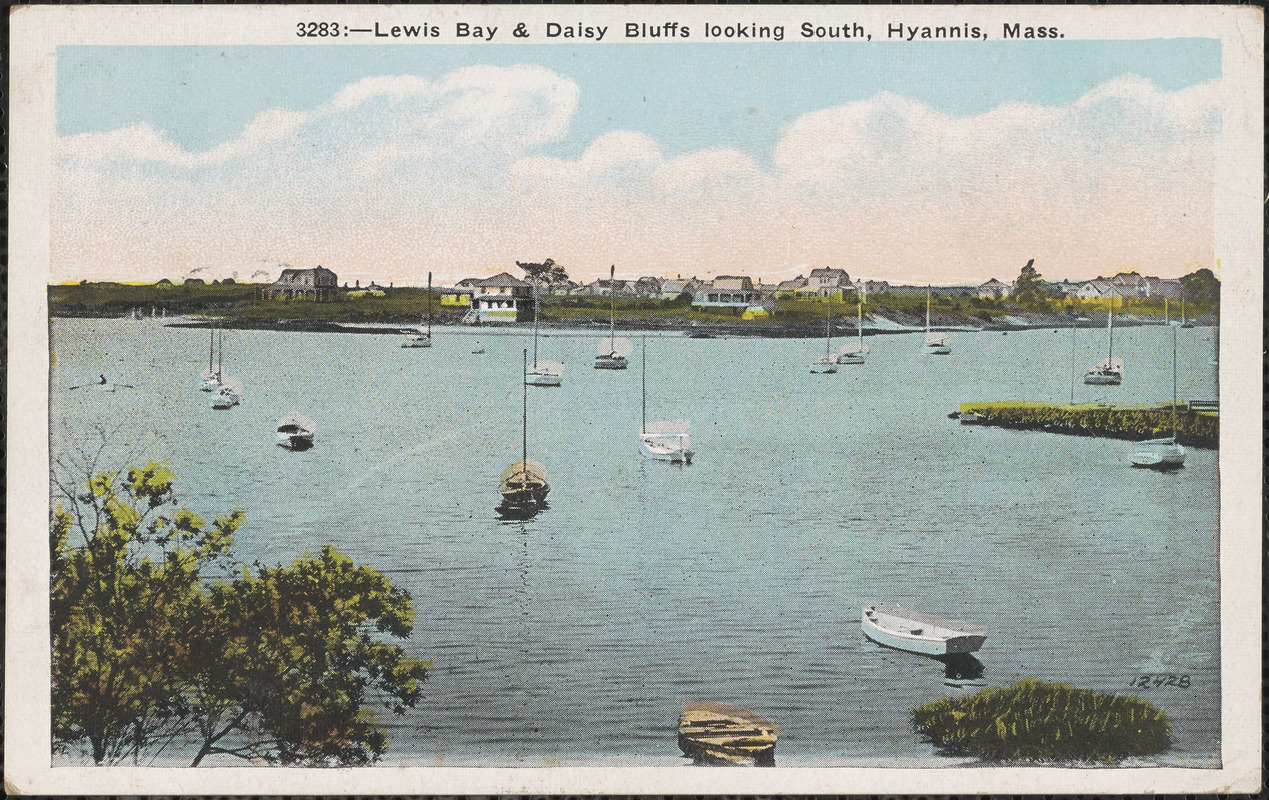 Lewis Bay and Daisy Bluffs looking south, Hyannis, Mass. - Digital ...