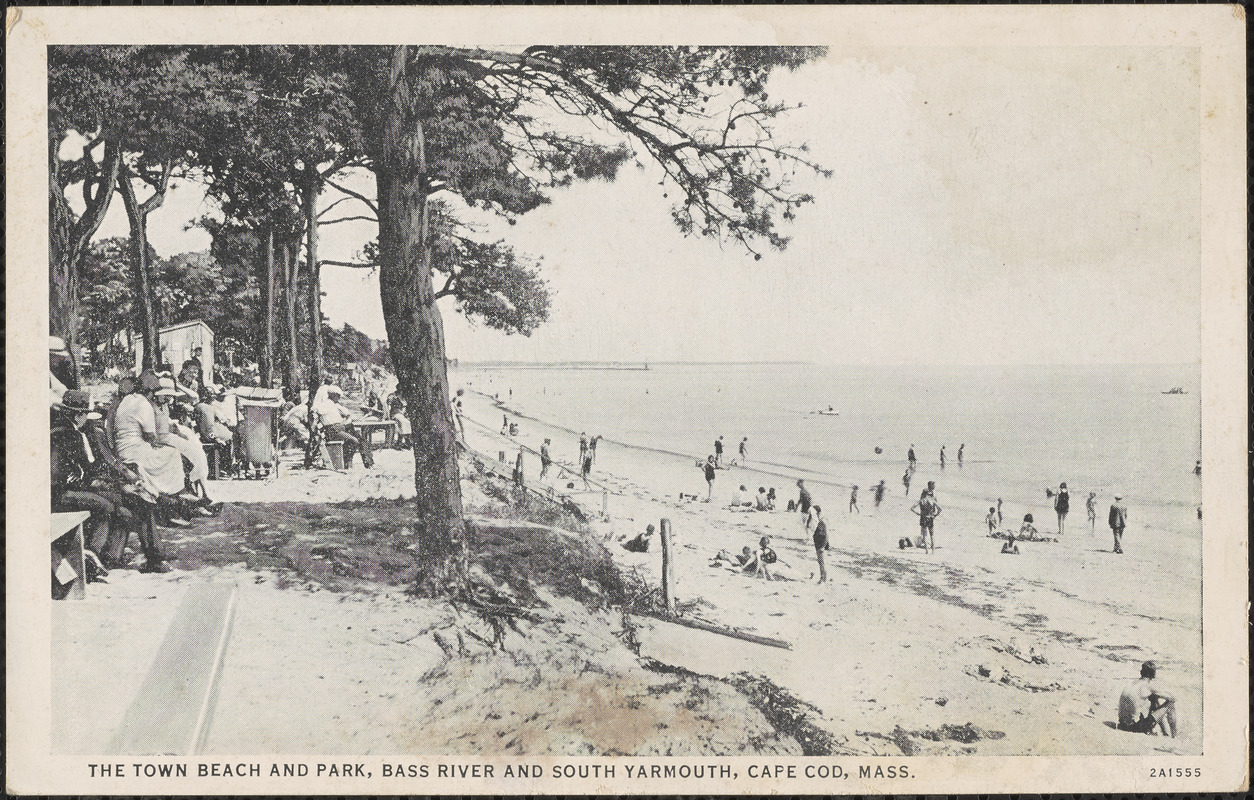 The town beach and park, Bass River and South Yarmouth, Cape Cod, Mass ...