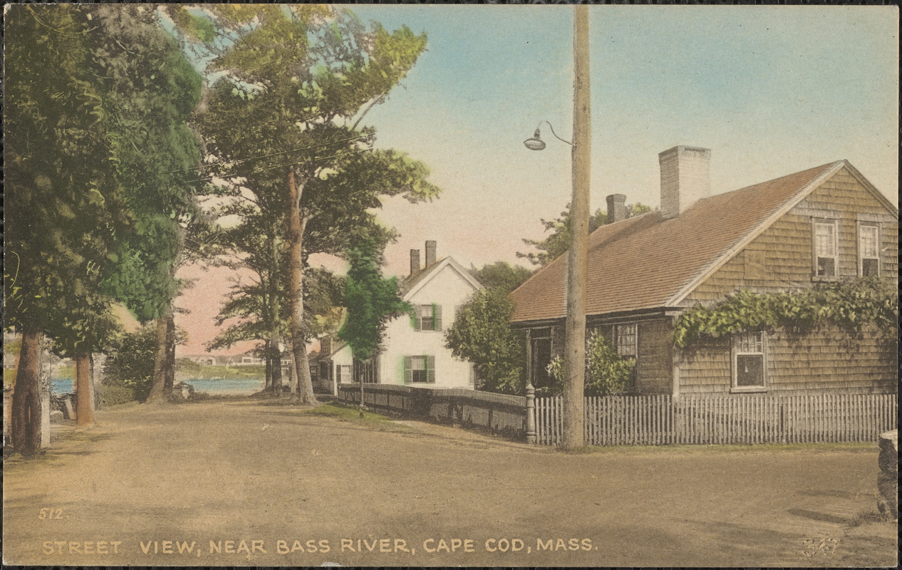 Street view, near Bass River, Cape Cod, Mass. - Digital Commonwealth