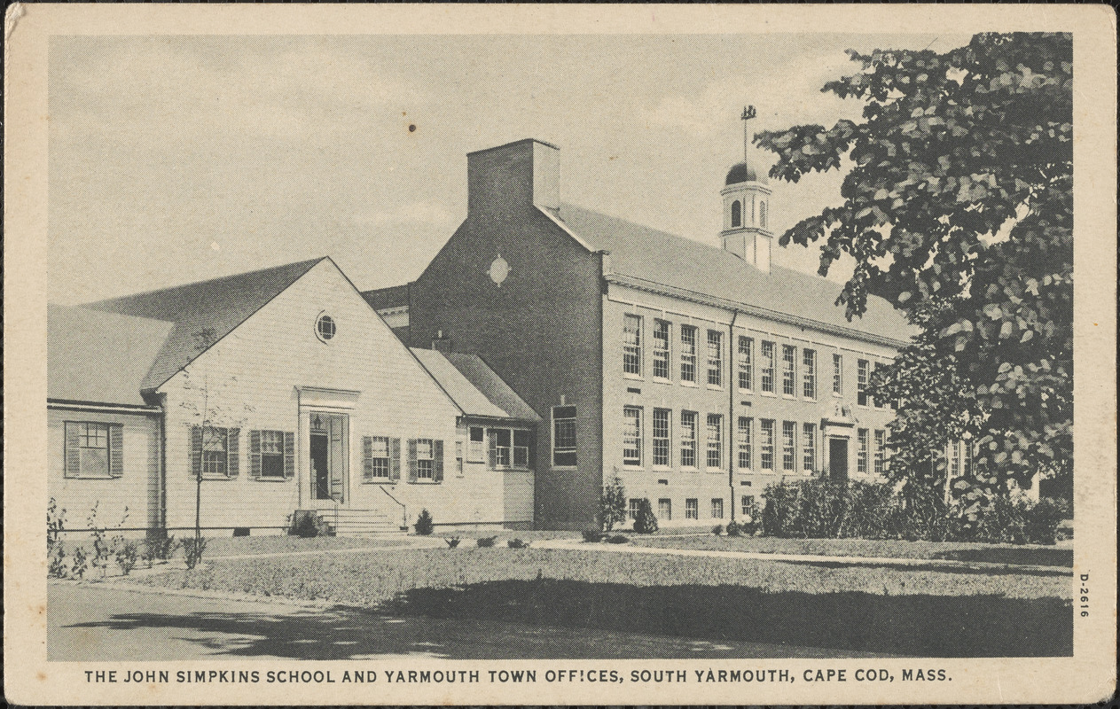 The John Simpkins School and Yarmouth town offices, South Yarmouth ...