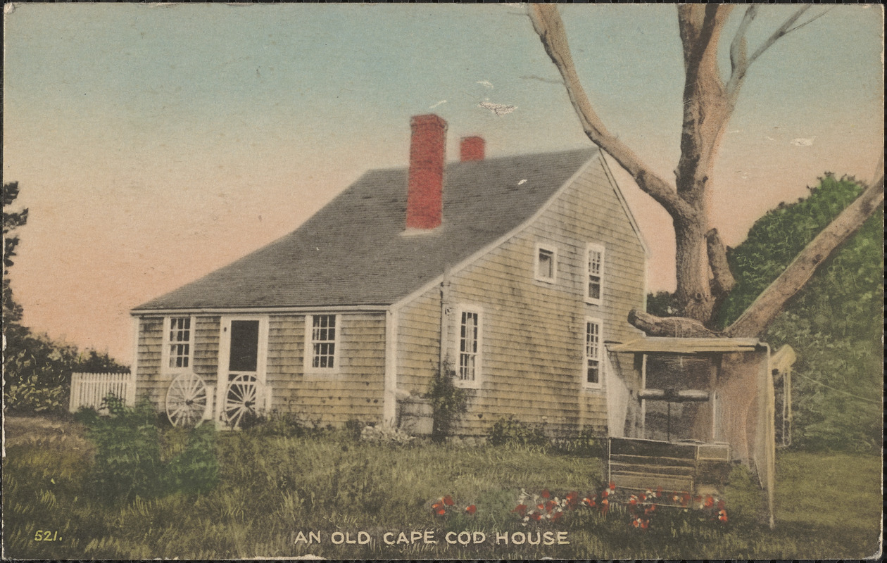 An old Cape Cod house - Digital Commonwealth