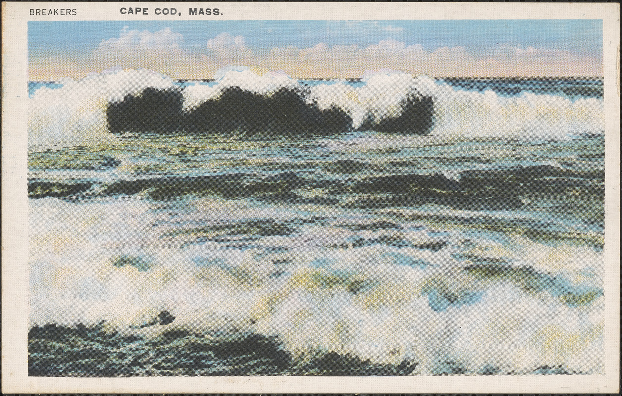 Ocean waves, Cape Cod, Mass. - Digital Commonwealth
