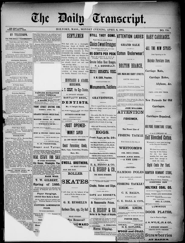 The Daily Transcript. April 06, 1885 - Digital Commonwealth