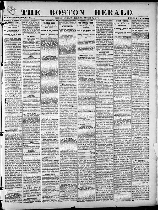 The Boston Herald. August 07, 1876 - Digital Commonwealth