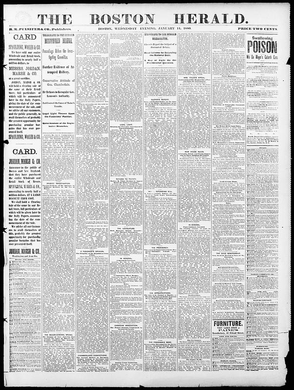 The Boston Herald. January 14, 1880 - Digital Commonwealth