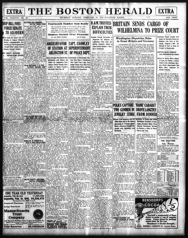 The Boston Herald. February 11, 1915 - Digital Commonwealth
