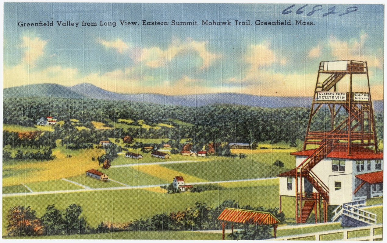 Greenfield Valley from long view, Eastern Summit, Mohawk Trail ...
