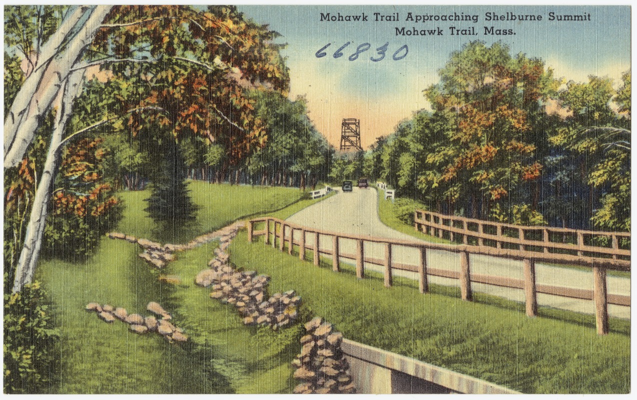 Mohawk Trail approaching Shelburne Summit, Mohawk Trail, Mass ...