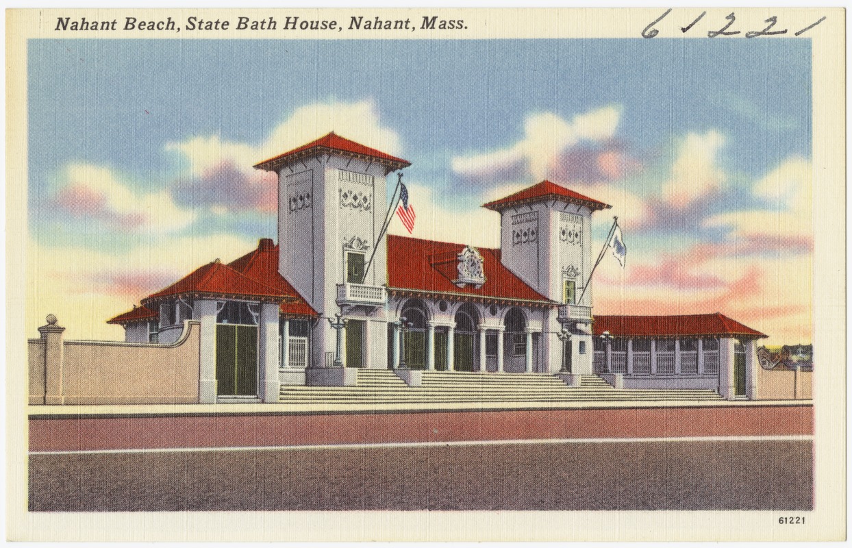 Nahant Beach, State Bath House, Nahant, Mass. - Digital Commonwealth