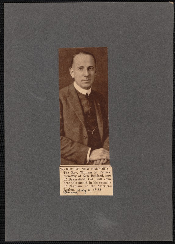 Rev. William E. Patrick - Digital Commonwealth