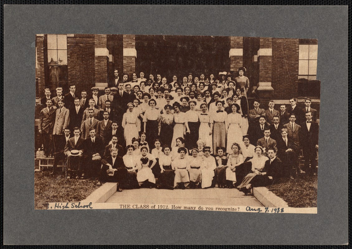 New Bedford High School Class of 1912, New Bedford, MA - Digital ...
