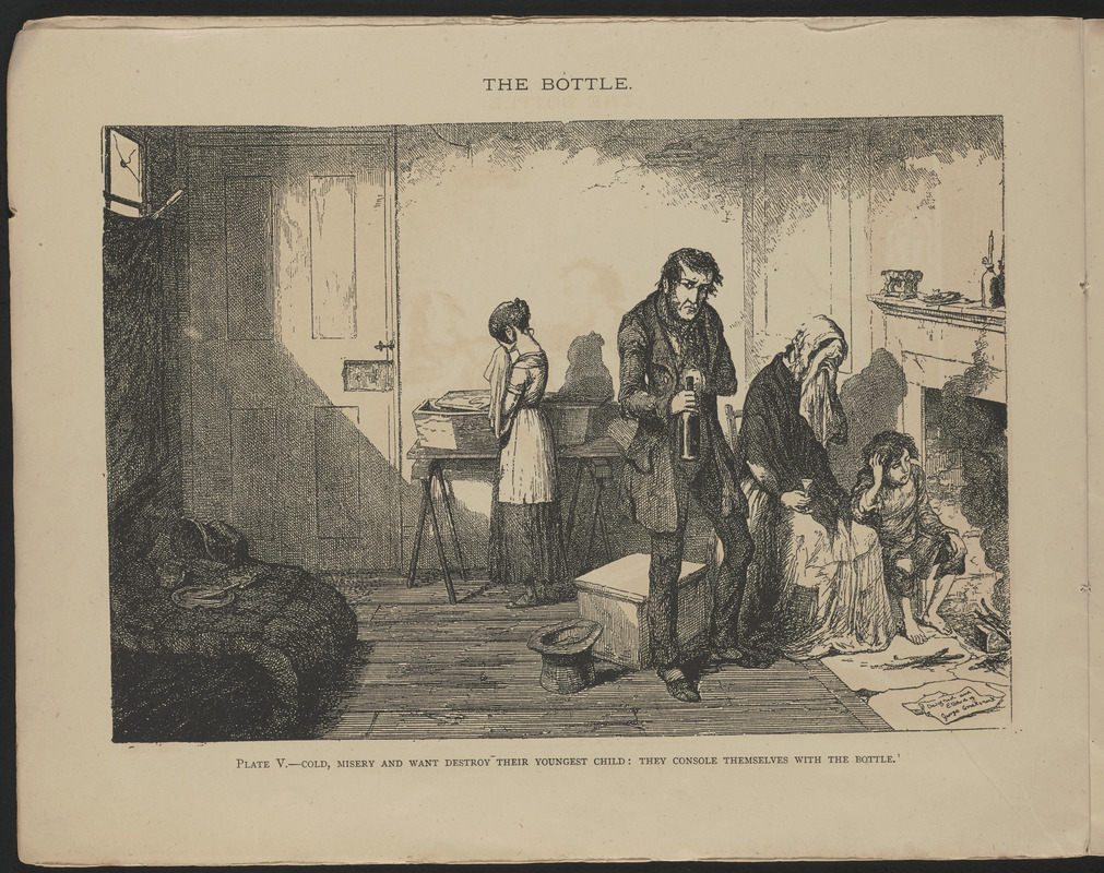 Plate V. Cold, misery, and want destroy their youngest child: they ...