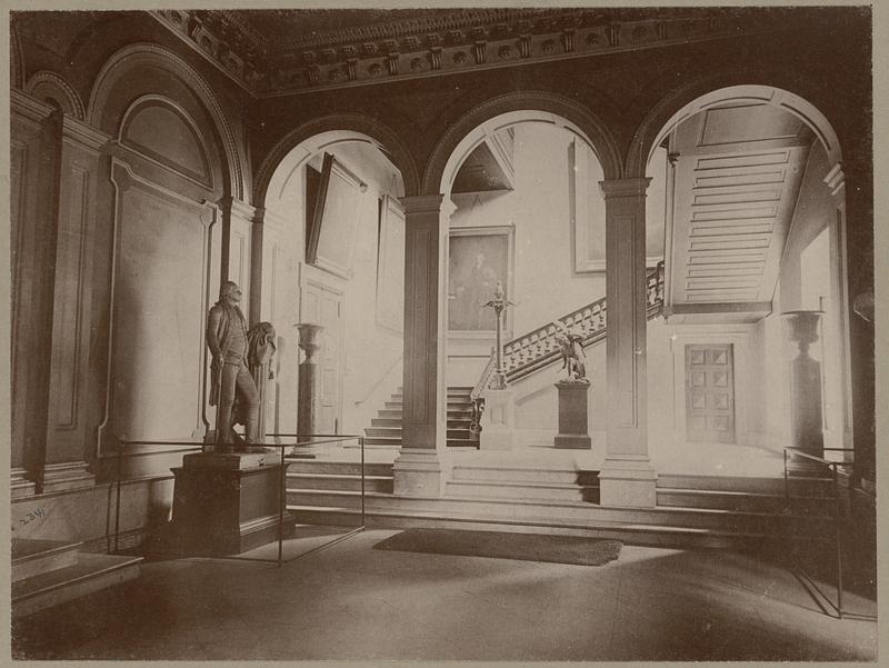 Boston, Massachusetts. Boston Athenaeum. Sumner staircase - Digital ...