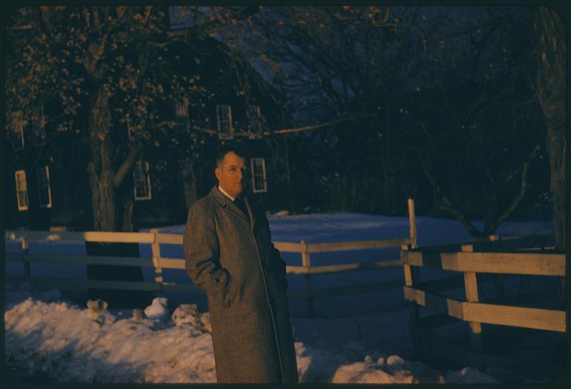 Self-portrait in snow - Digital Commonwealth