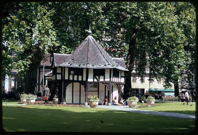 Market cross building, Soho Square, London, England - Digital Commonwealth