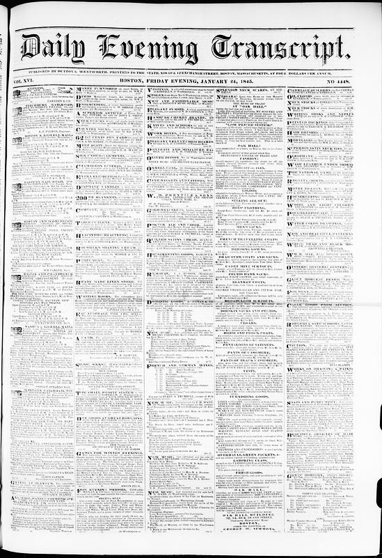 Daily Evening Transcript - Digital Commonwealth