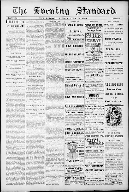 Evening Standard. July 31, 1885 - Digital Commonwealth
