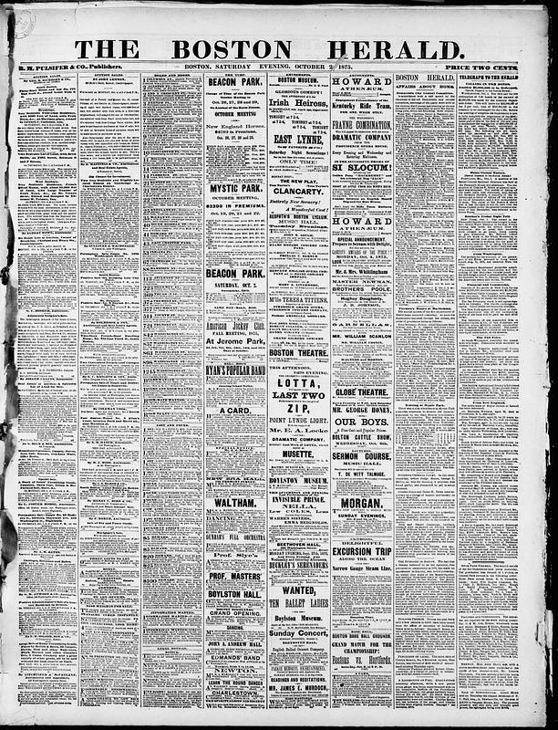 The Boston Herald. October 02, 1875 - Digital Commonwealth