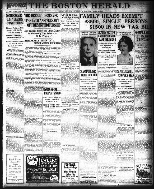 Boston Herald. November 06, 1925 - Digital Commonwealth