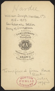 William Joseph Hardee (?) - Digital Commonwealth