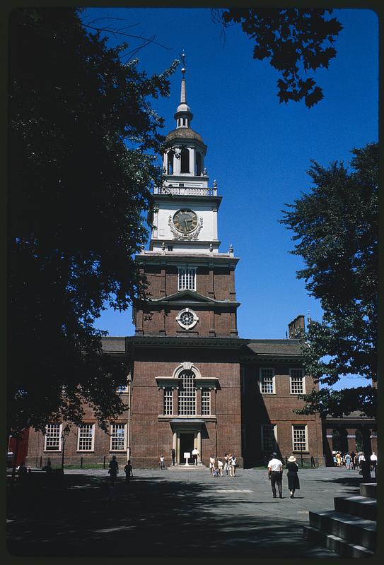 Southern face of Independence Hall, Philadelphia - Digital Commonwealth