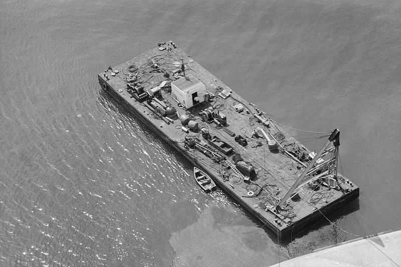 Raising the coastal tanker Dynafuel - Digital Commonwealth