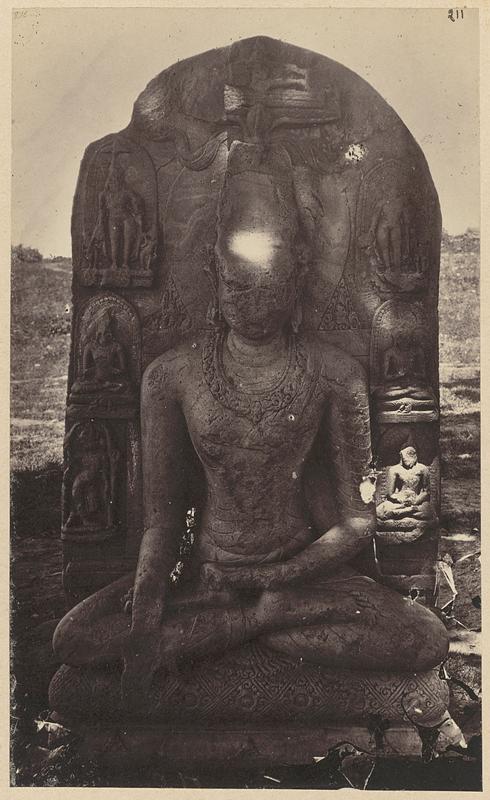 Sculpture of Buddha surrounded by events of his life, Kurkihar, India ...