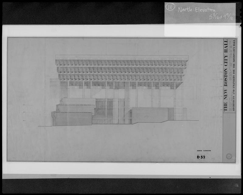 New City Hall, north elevation - Digital Commonwealth