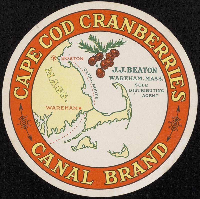 Cape Cod Cranberries Canal Brand Label - Digital Commonwealth