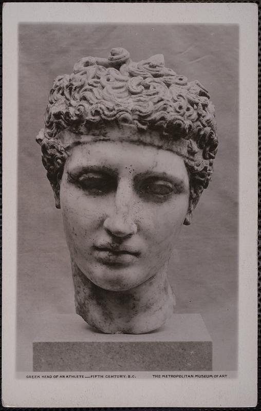 Greek head of an athelete - fifth century B.C. The Metropolitan Museum ...
