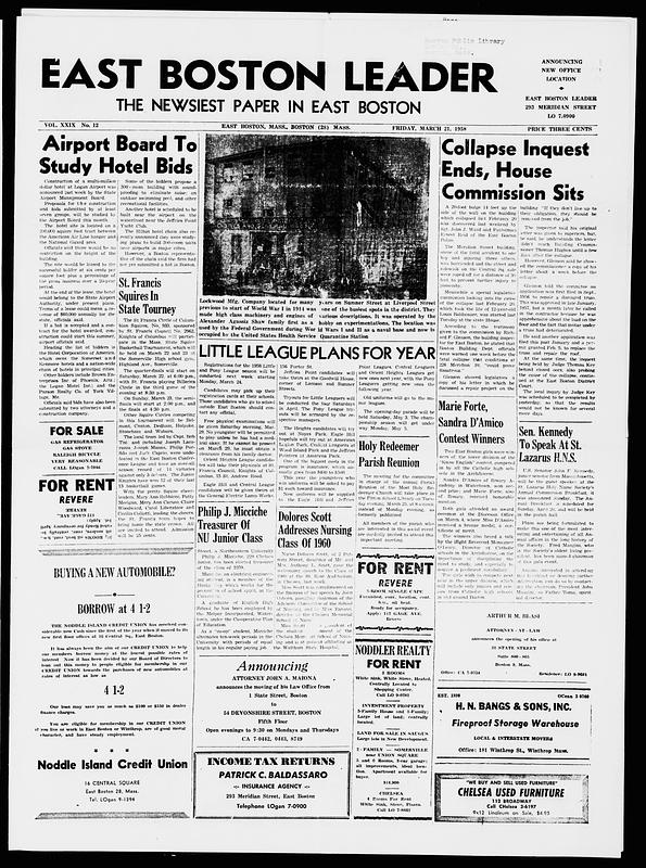 East Boston Leader, March 21, 1958 - Digital Commonwealth