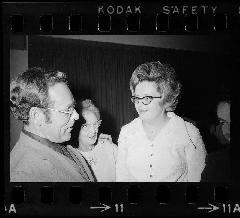 Mayor S. Lester Ralph and supporter on election night, Somerville ...