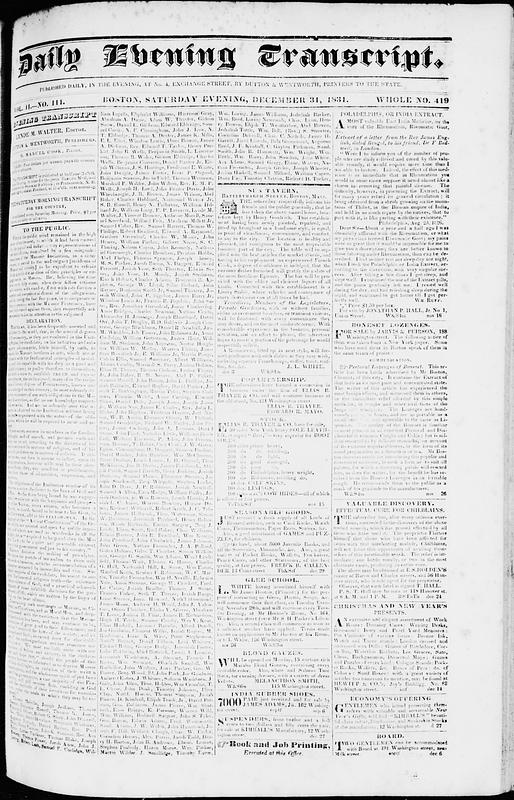 Daily Evening Transcript - Digital Commonwealth