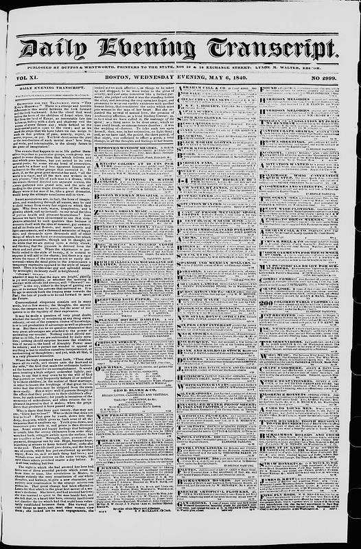 Daily Evening Transcript - Digital Commonwealth