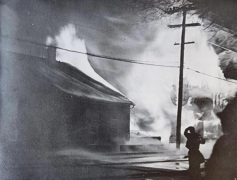 Fire at the Sure gas station - Digital Commonwealth