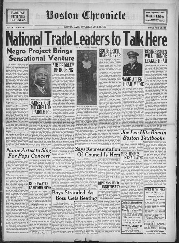 Boston Chronicle. June 17, 1939 - Digital Commonwealth