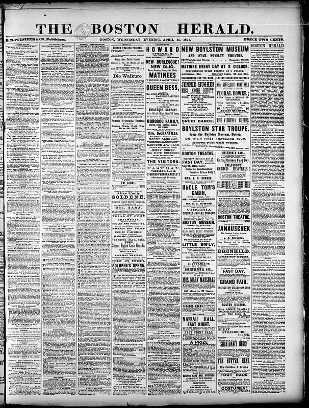 The Boston Herald. April 11, 1877 - Digital Commonwealth