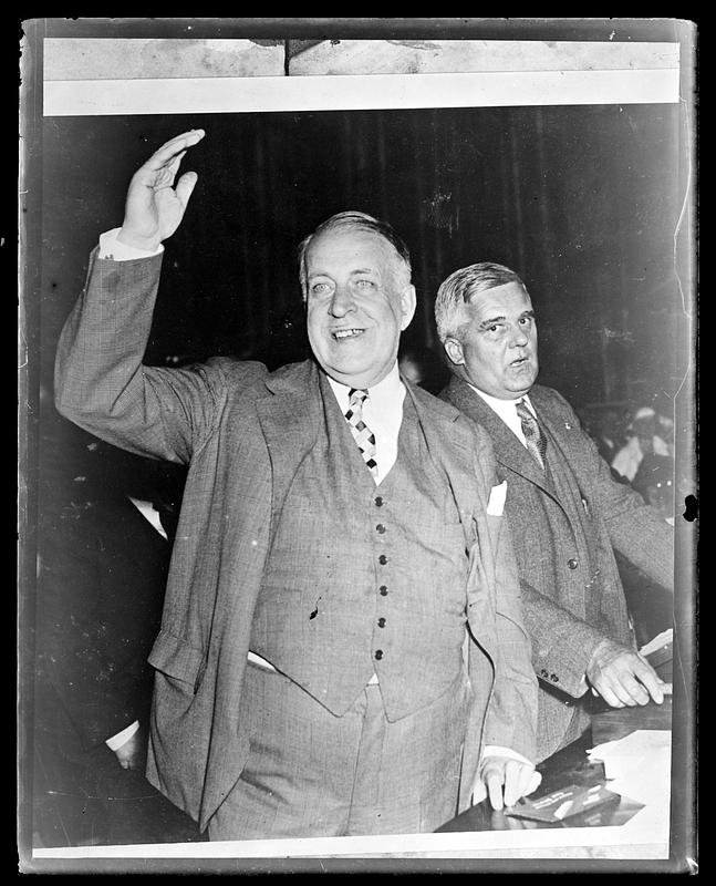 David I. Walsh waving - Digital Commonwealth