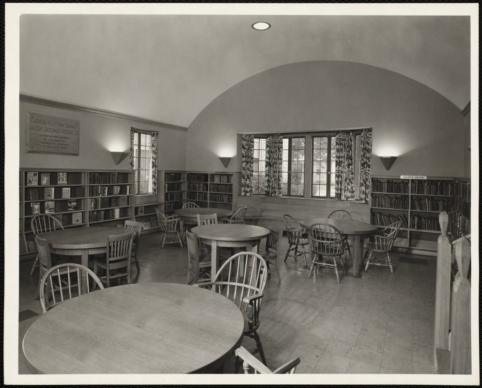 Newton Free Library branches & bookmobile. Newton, MA. Interior shots ...