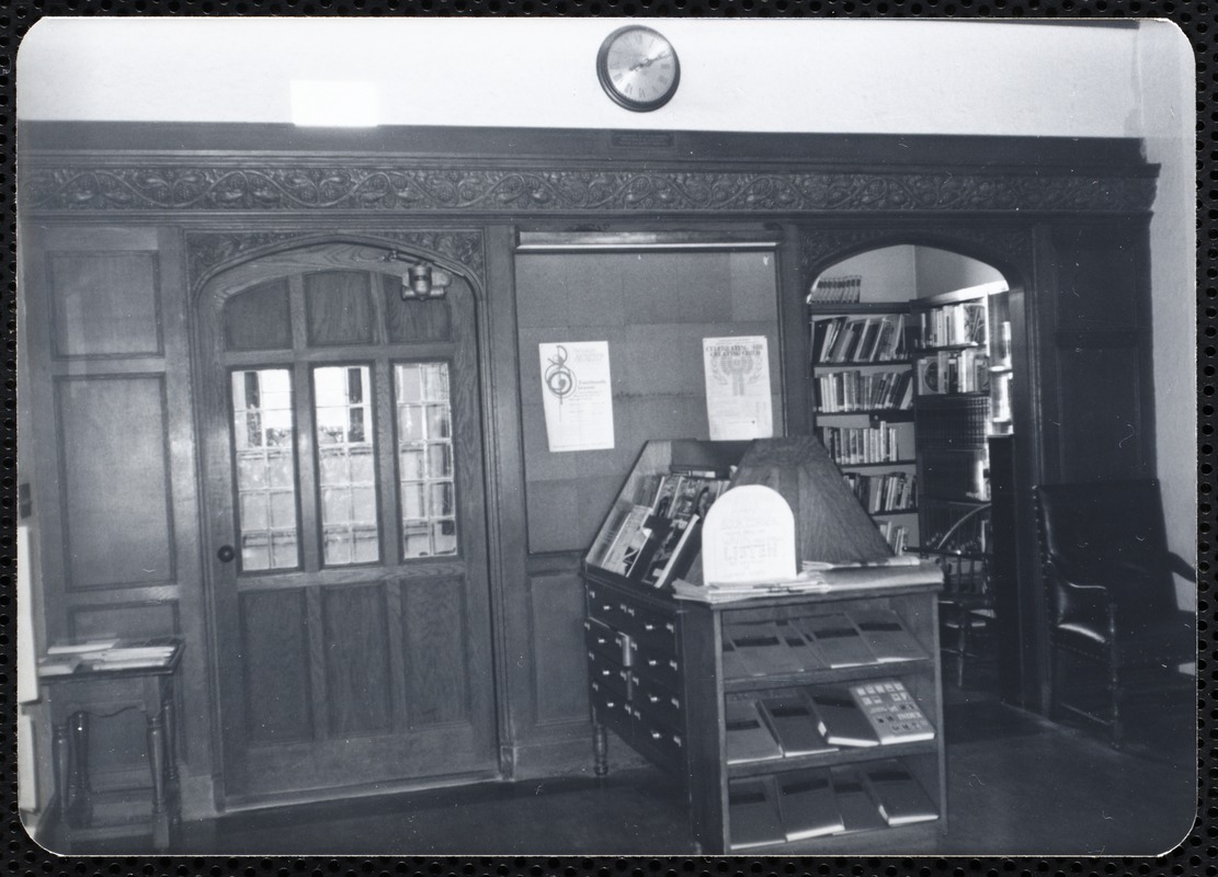 Newton Free Library, Newton, MA. Branch library. Waban. Display table ...