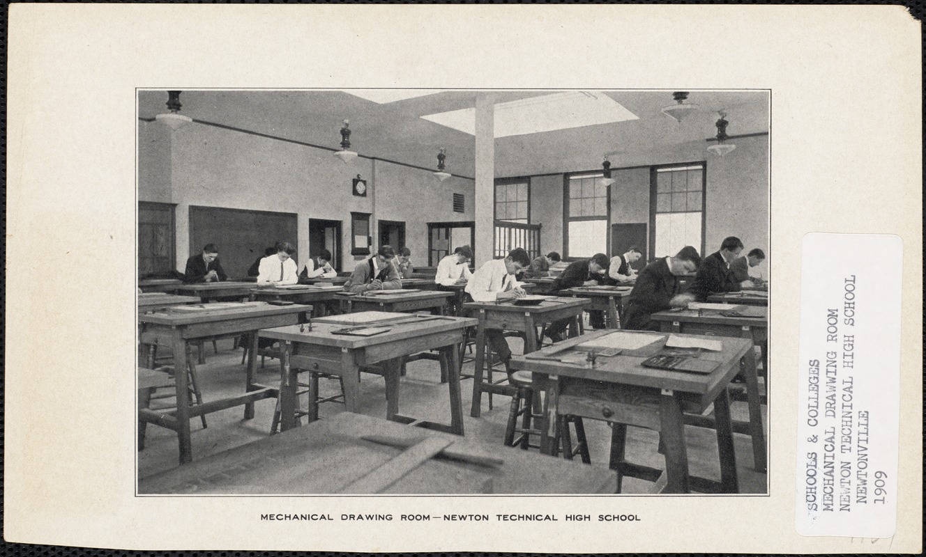 Mechanical Drawing Room, Newton Technical High - Digital Commonwealth