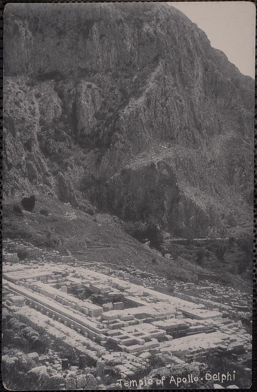 Temple of Apollo. Delphi - Digital Commonwealth