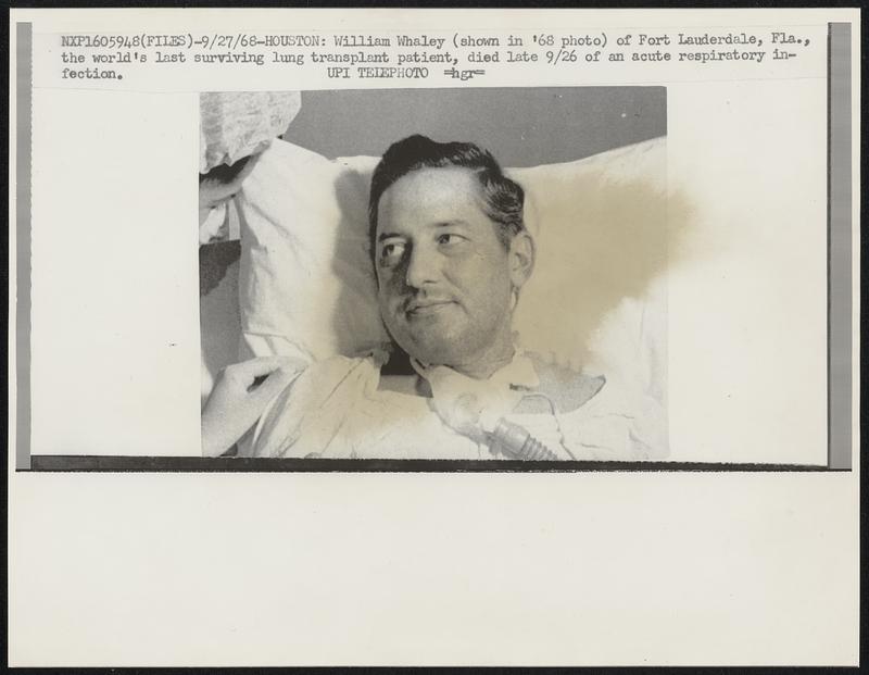 William Whaley (shown in '68 photo) of Fort Lauderdale, Fla., the world ...